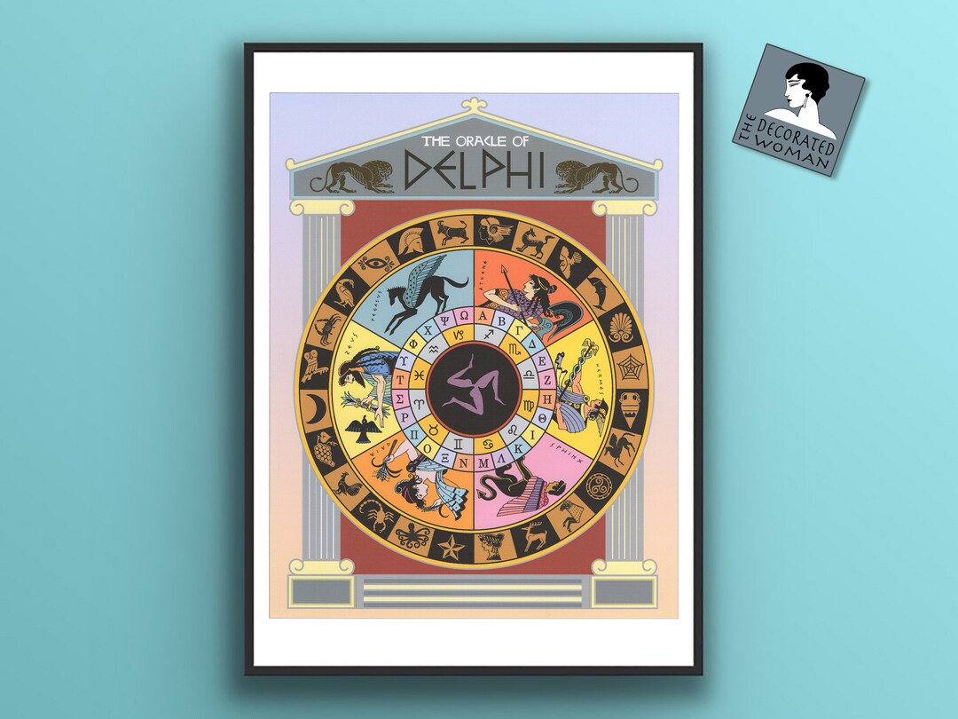 Delphi Oracle Poster, Delphi Astrology, Star Sign Poster, Zodiac ...
