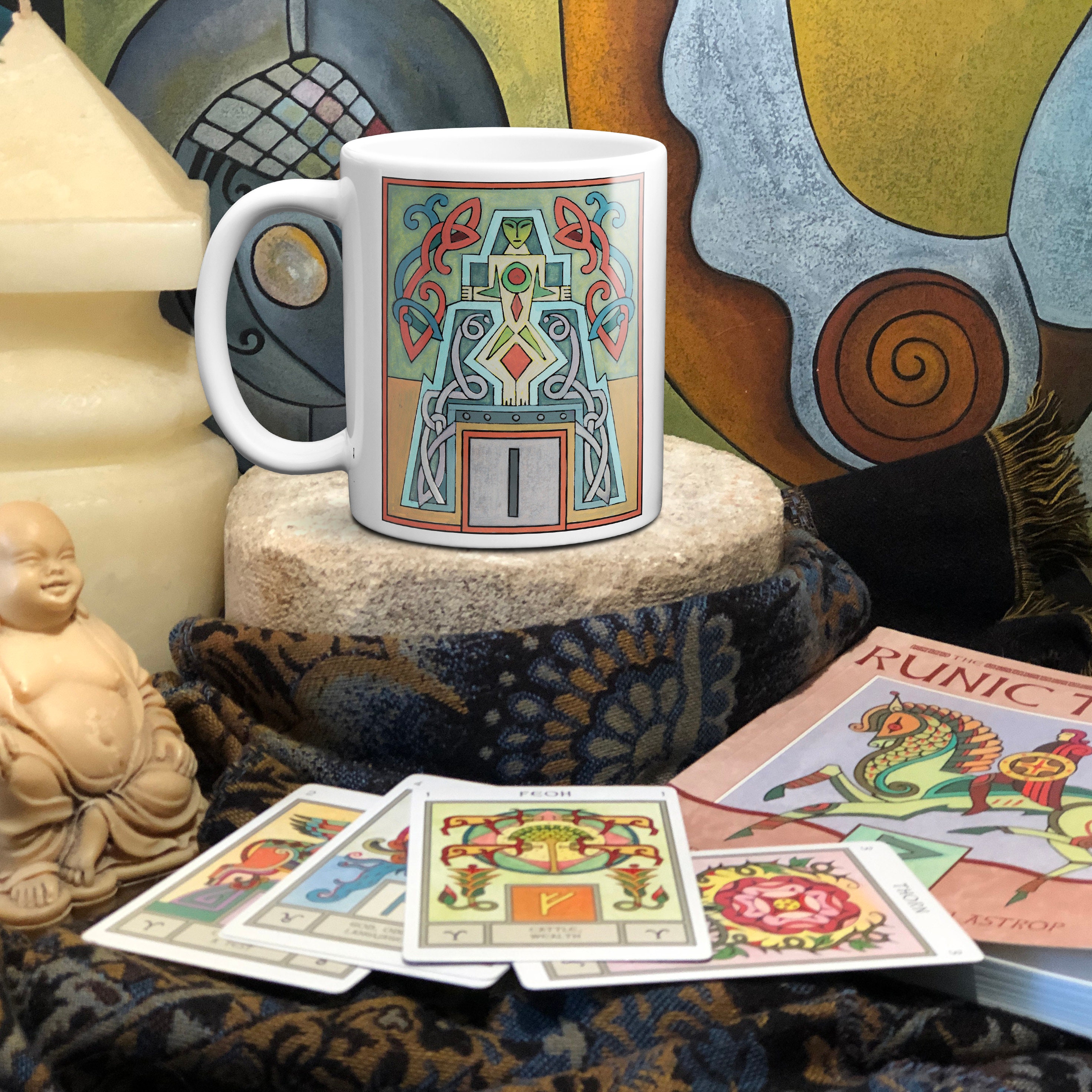 11 Isa Rune Mug, Runestones, Futhark Runes, Runic Tarot, Coffee Mug ...