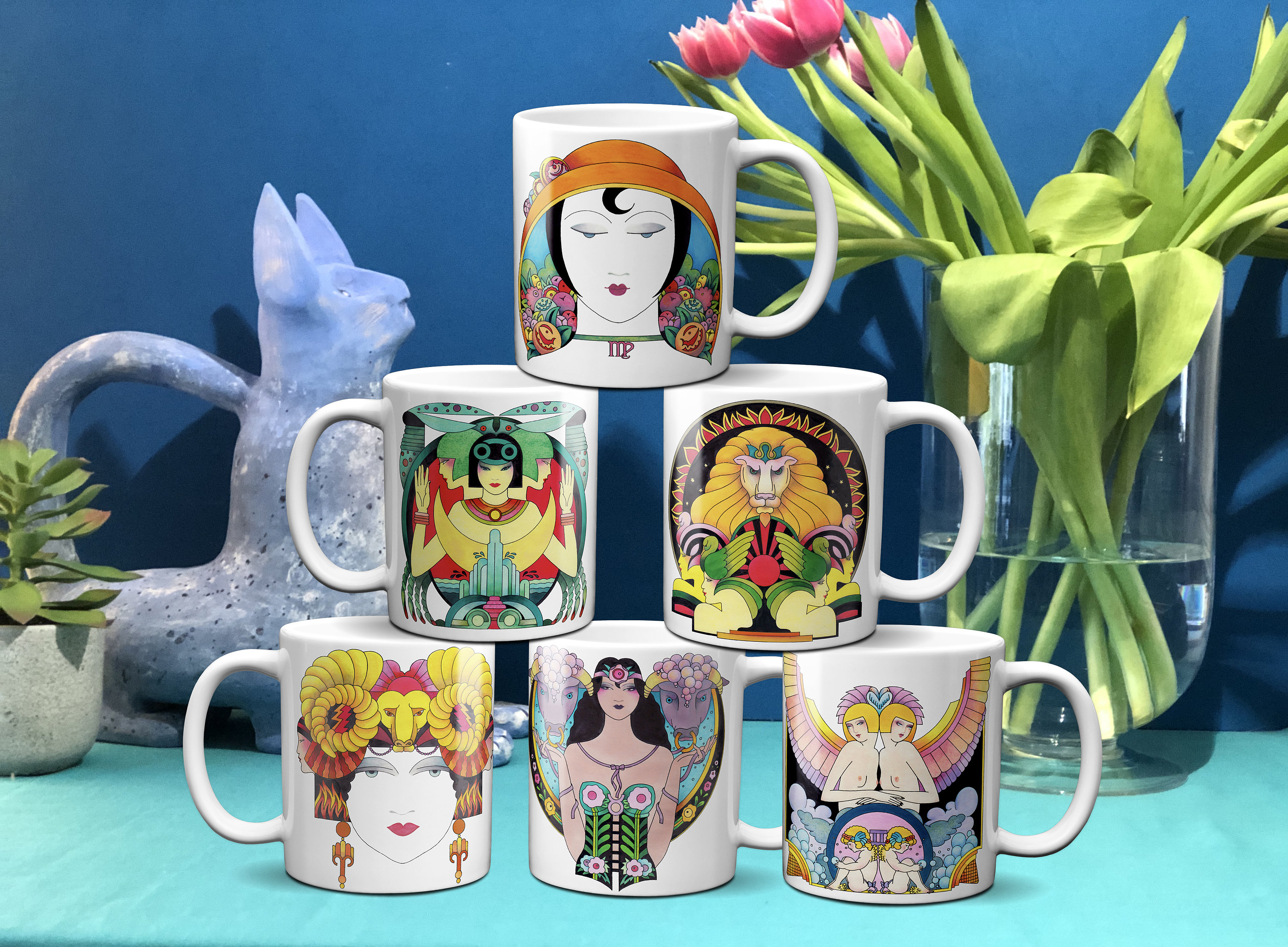 Art Deco Cancer Poster Cancer Wall Art Zodiac Print Unique - Etsy