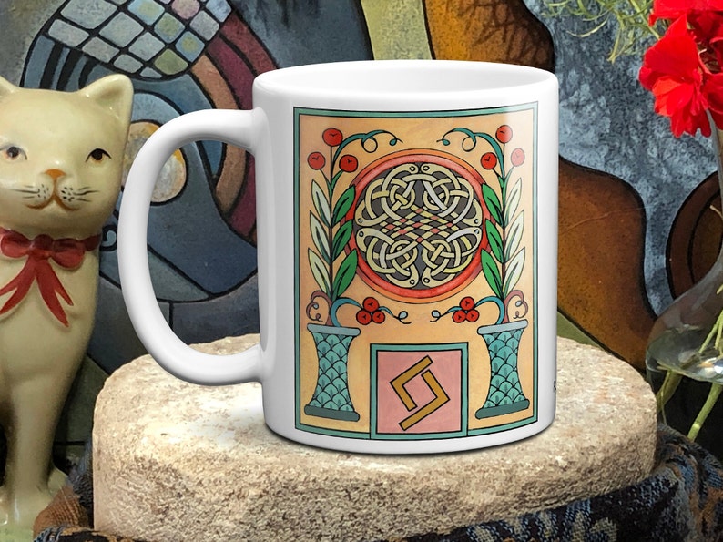 12 Jera Rune Mug, Runestones, Futhark Runes, Runic Tarot, Coffee Mug ...