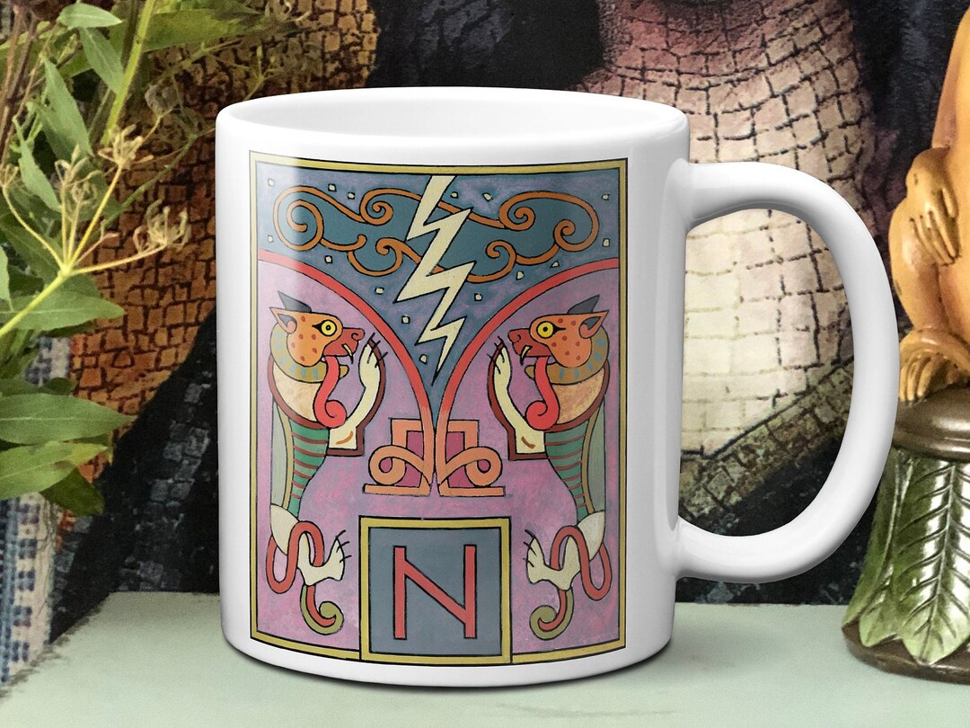 9 Hagalaz Rune Mug, Runestones, Futhark Runes, Runic Tarot, Coffee Mug ...