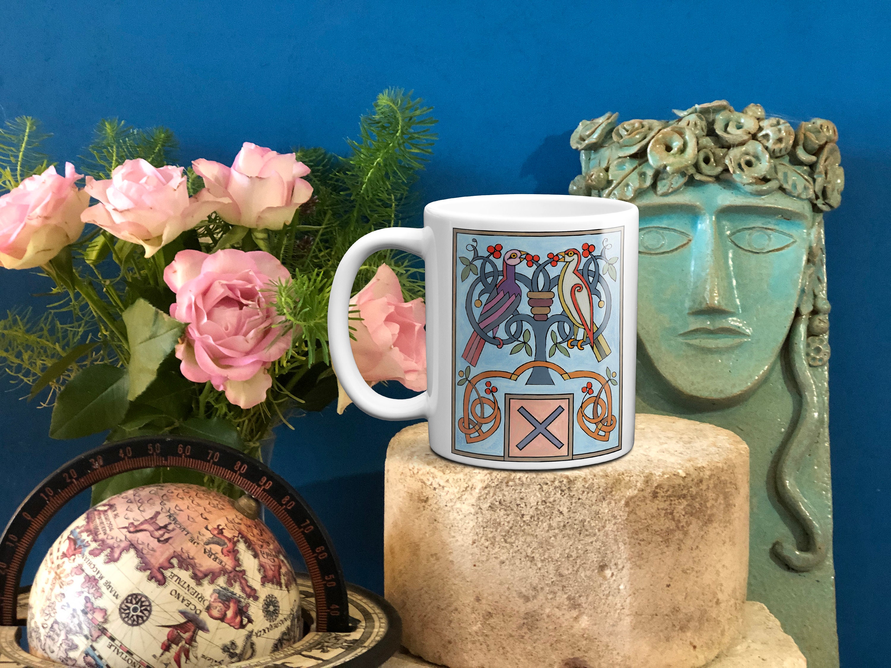 7 Gebo Rune Mug, Runestones, Futhark Runes, Runic Tarot, Coffee Mug ...