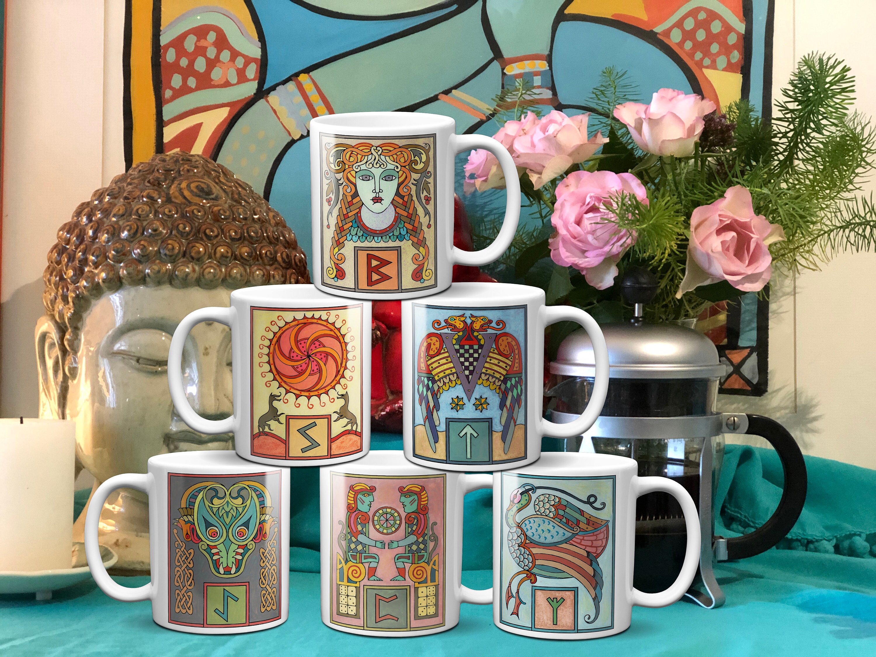 11 Isa Rune Mug Runestones Futhark Runes Runic Tarot - Etsy