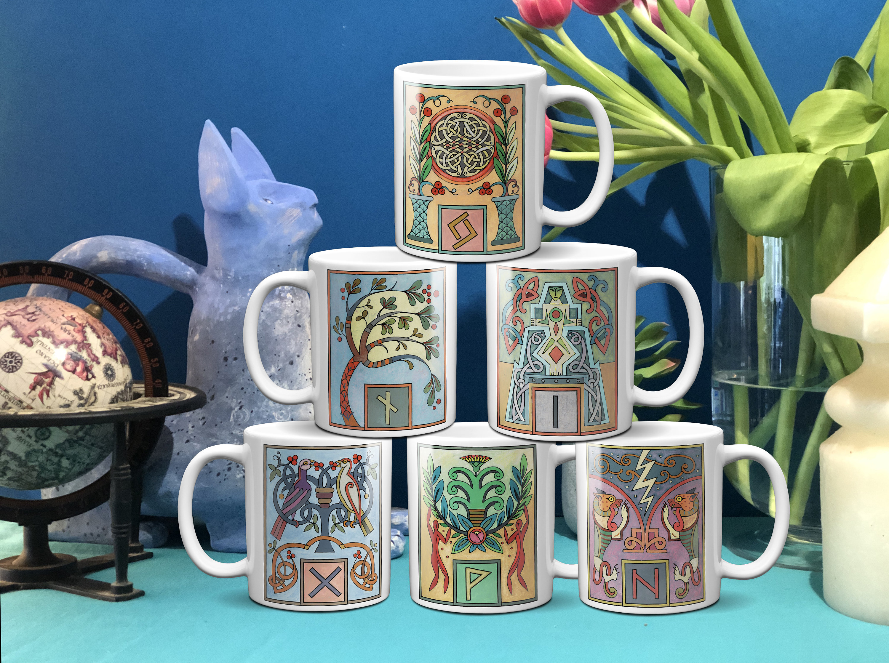17 Tiwaz Rune Mug Runestones Futhark Runes Runic Tarot - Etsy