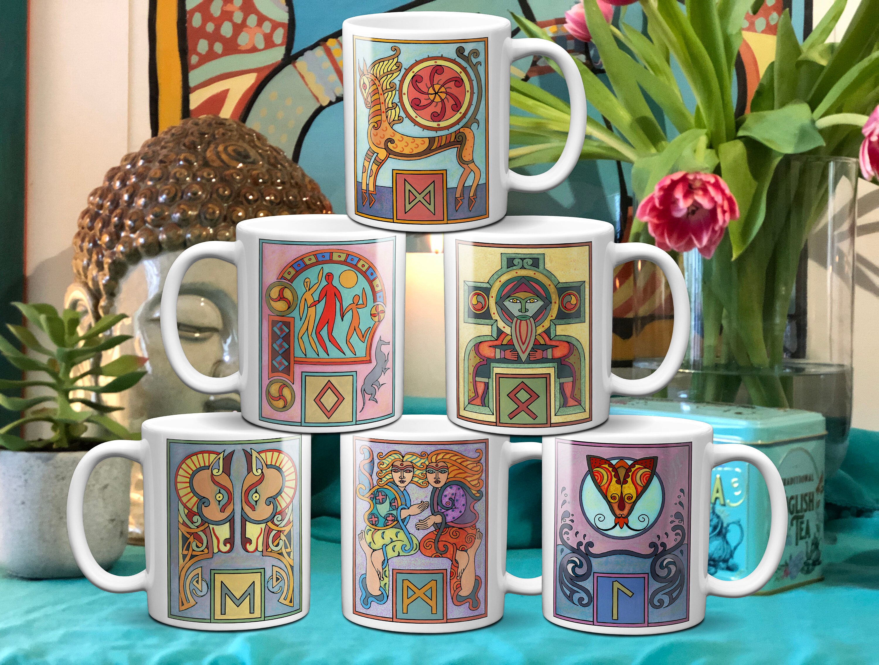 7 Gebo Rune Mug Runestones Futhark Runes Runic Tarot - Etsy