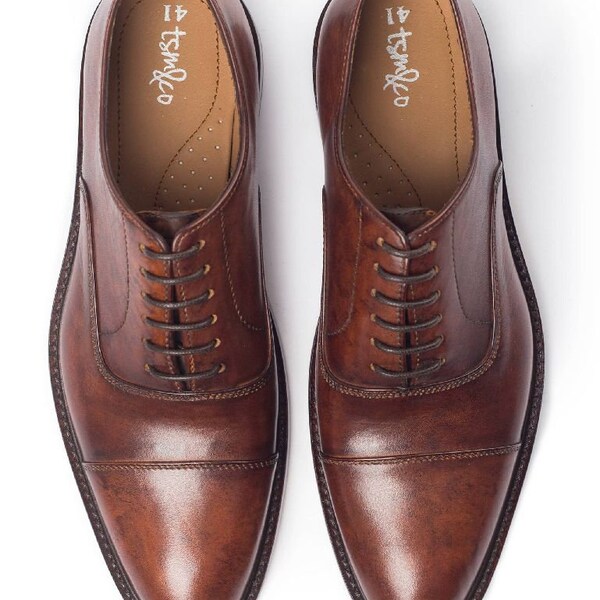 Leather Oxford Shoes - Etsy