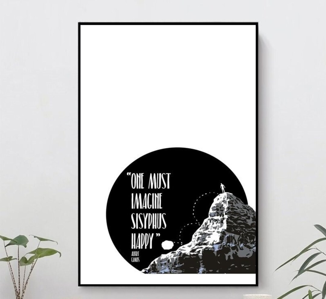 Sisyphus Silk Poster 24.4x50.5cm Size Custom Posters Silk Printed ...
