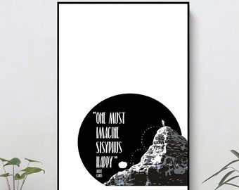 Sisyphus Temporary Tattoo Sticker set of 2 - Etsy