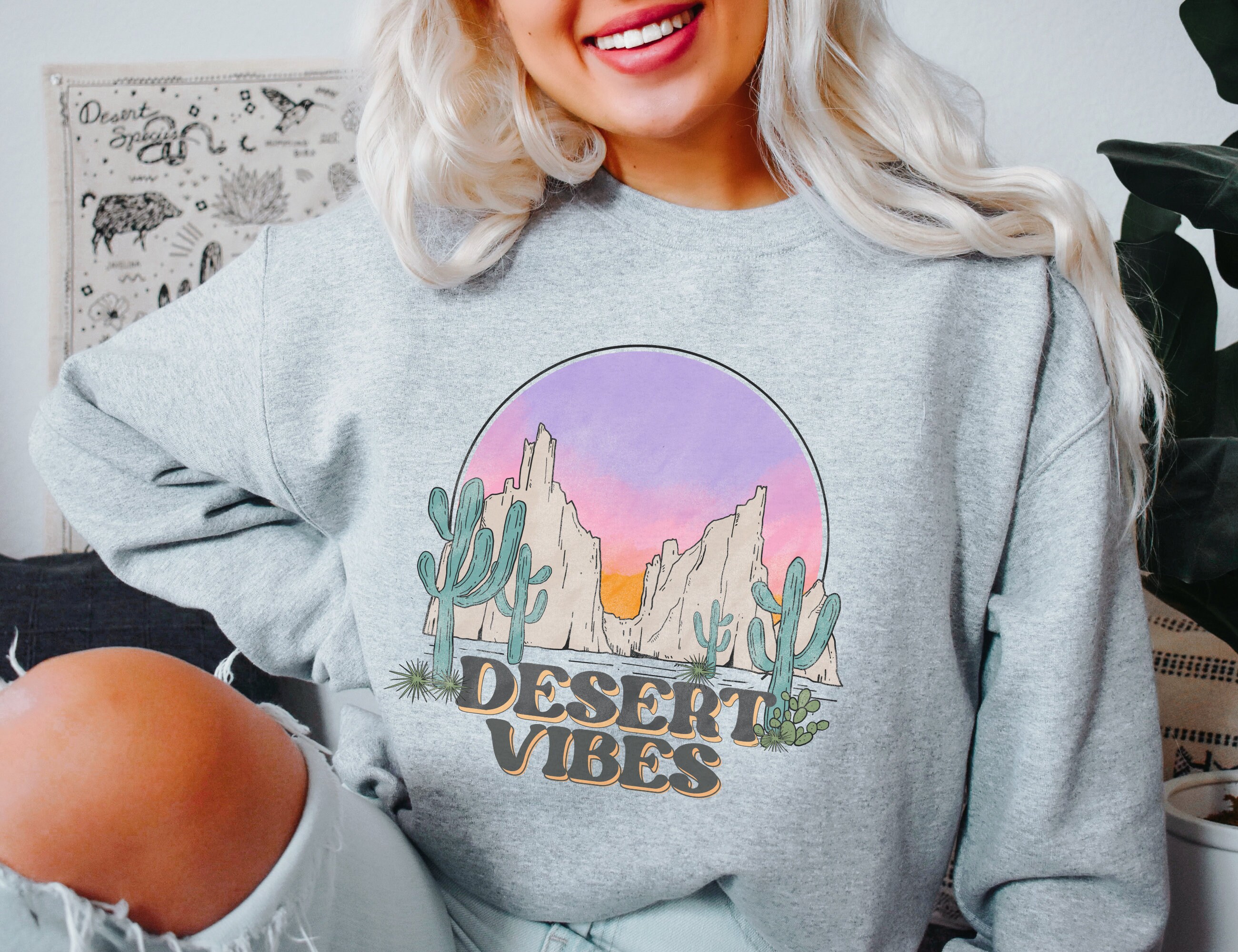 Desert Vibes Bachelorette Party Sweatshirt Desert Themed - Etsy