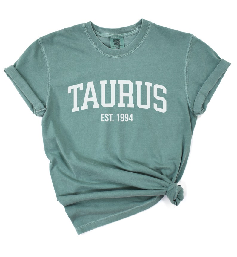 Custom Taurus Birthday Shirt | Zodiac Star Sign Comfort Colors® Tee ...