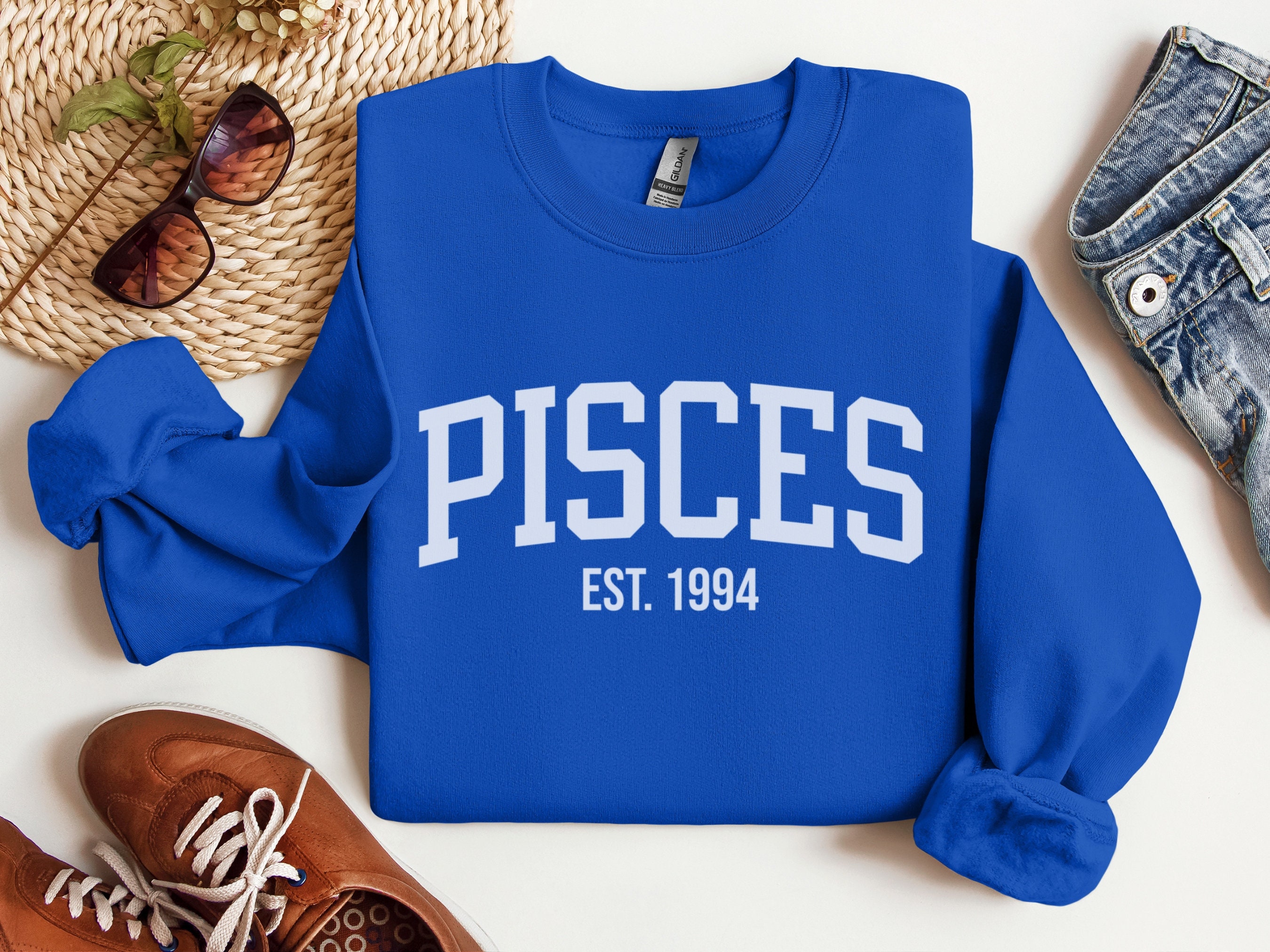 CUSTOM Pisces Birthday Sweatshirt March Birthday Shirt Pisces Astrology ...