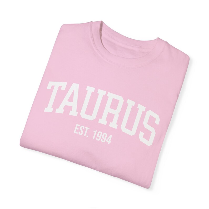 Custom Taurus Birthday Shirt | Zodiac Star Sign Comfort Colors® Tee ...