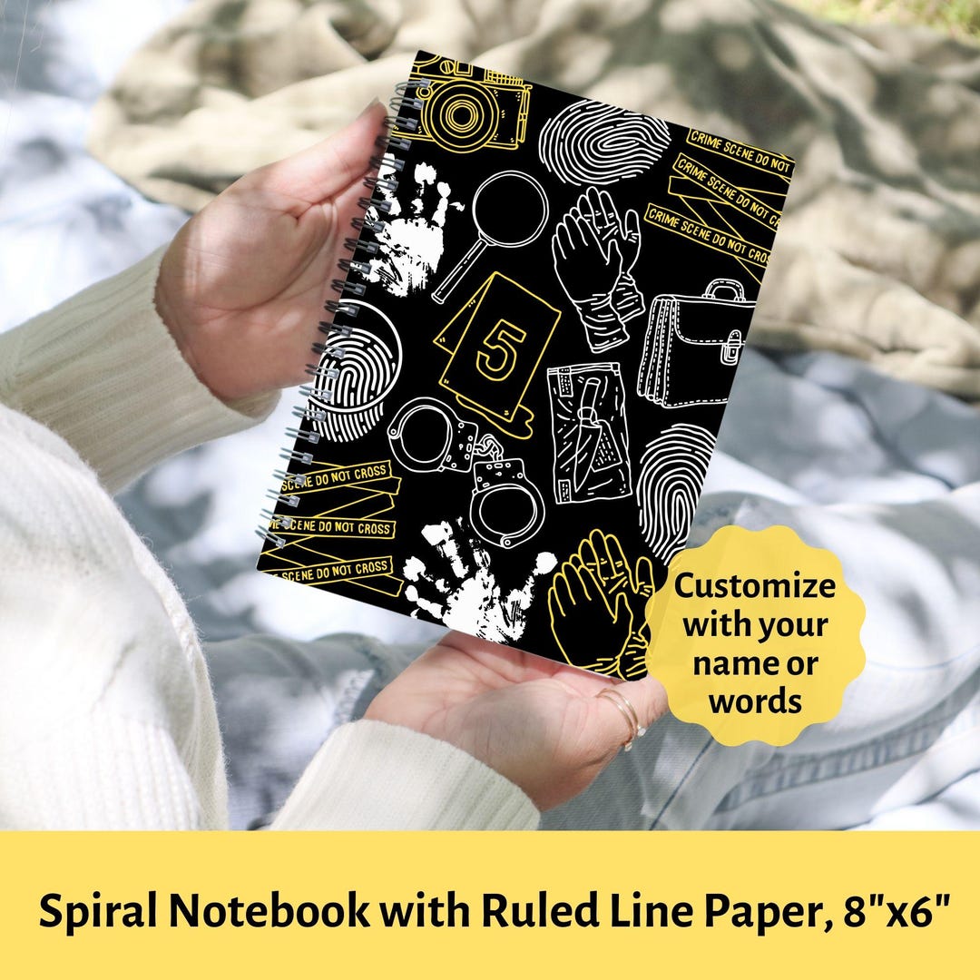 Custom Forensic Science Gift Crime Scene Junkie Notebook Criminal Minds ...