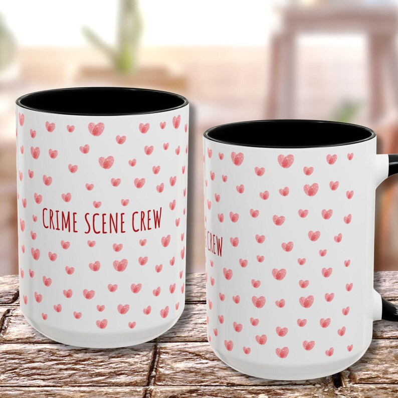 Valentine Gift for Friends Funny Crime Lover Mug Friendship Coffee Cup ...