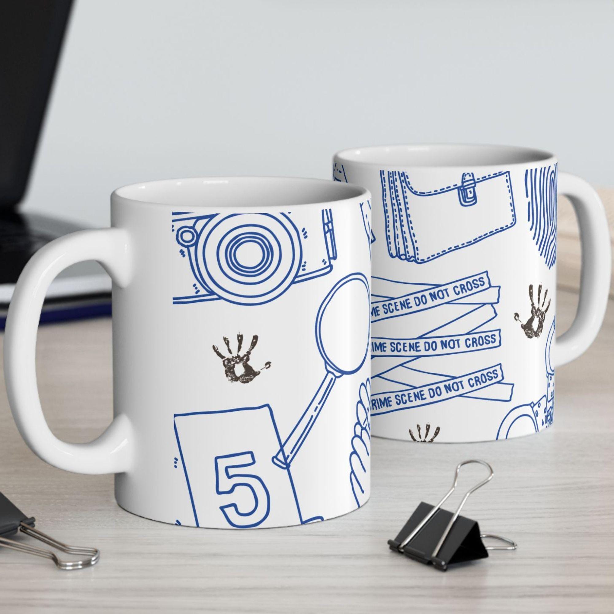 True Crime Fan Gift CSI Coffee Mug Forensic Investigator Gift Crime Lab ...