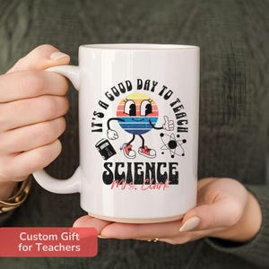Personalized Science Teacher Gift Custom Teacher Mug Science Classroom ...
