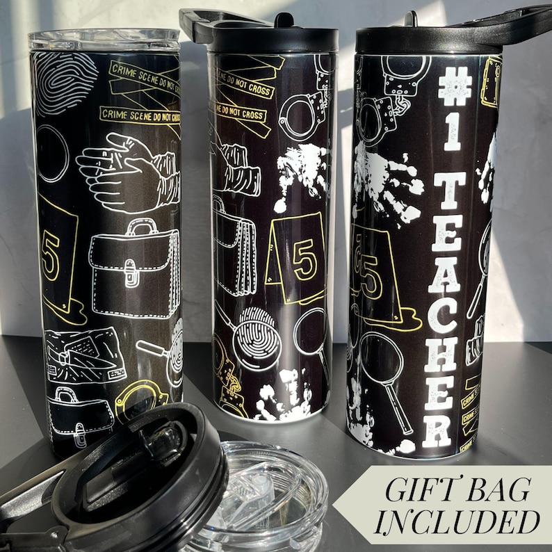 Custom Forensic Science Gift True Crime Junkie 20 Oz Stainless Steel ...