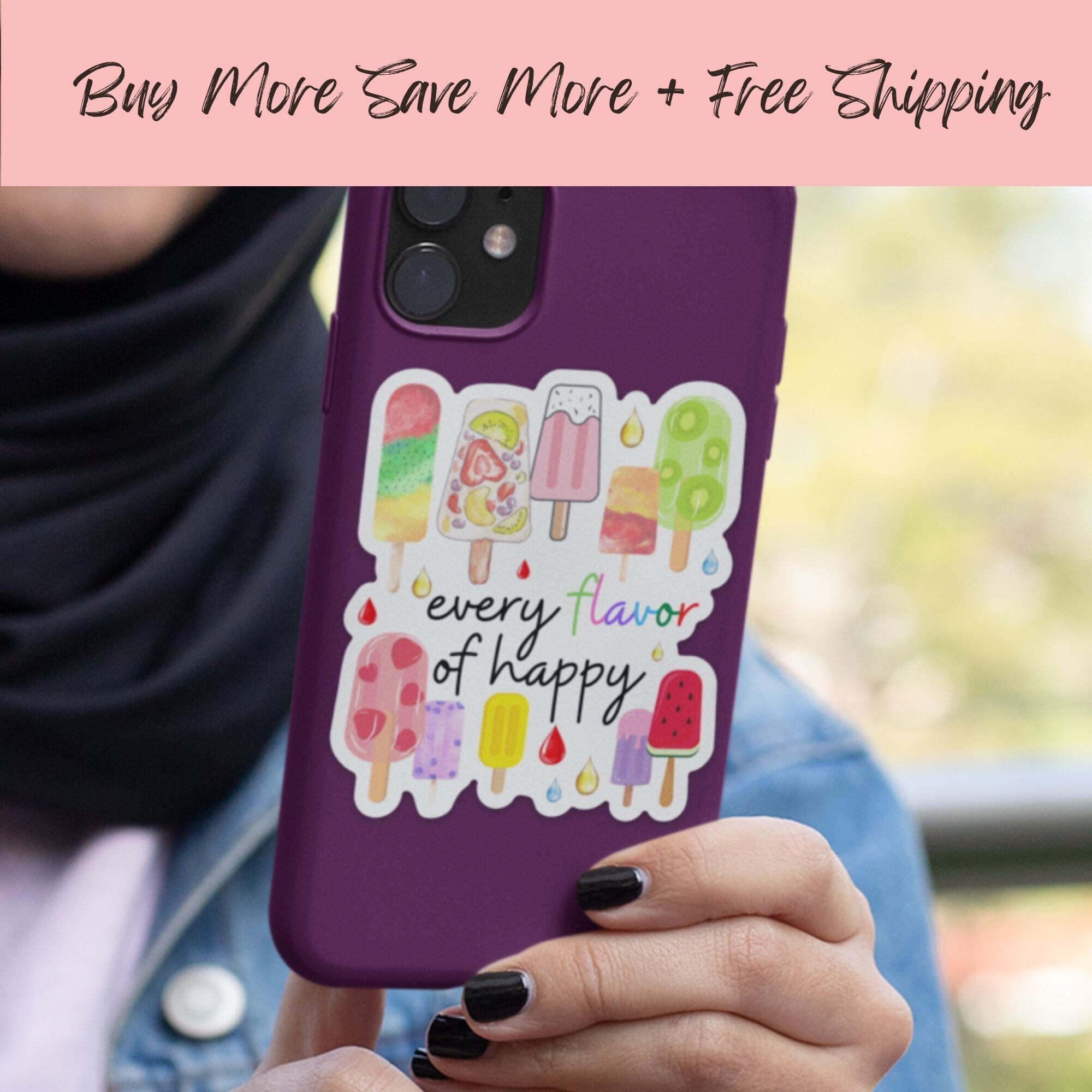 Popsicle Sticker Party Favor Ice Cream Kids Stickers Cute Food Stickers ...