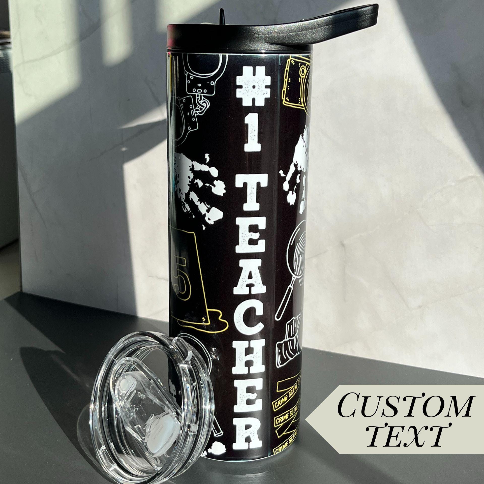 Custom Forensic Science Gift True Crime Junkie 20 Oz Stainless Steel ...