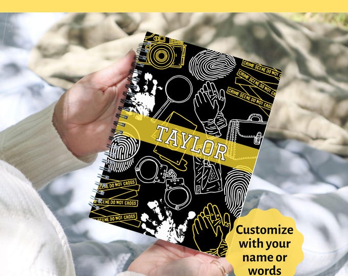 Evidence Matte Hardcover Journal, Daily Use Notebook, Crime Show Fan ...