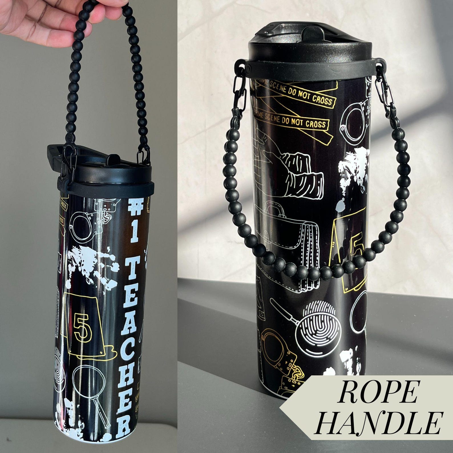 Custom Forensic Science Gift True Crime Junkie 20 Oz Stainless Steel ...