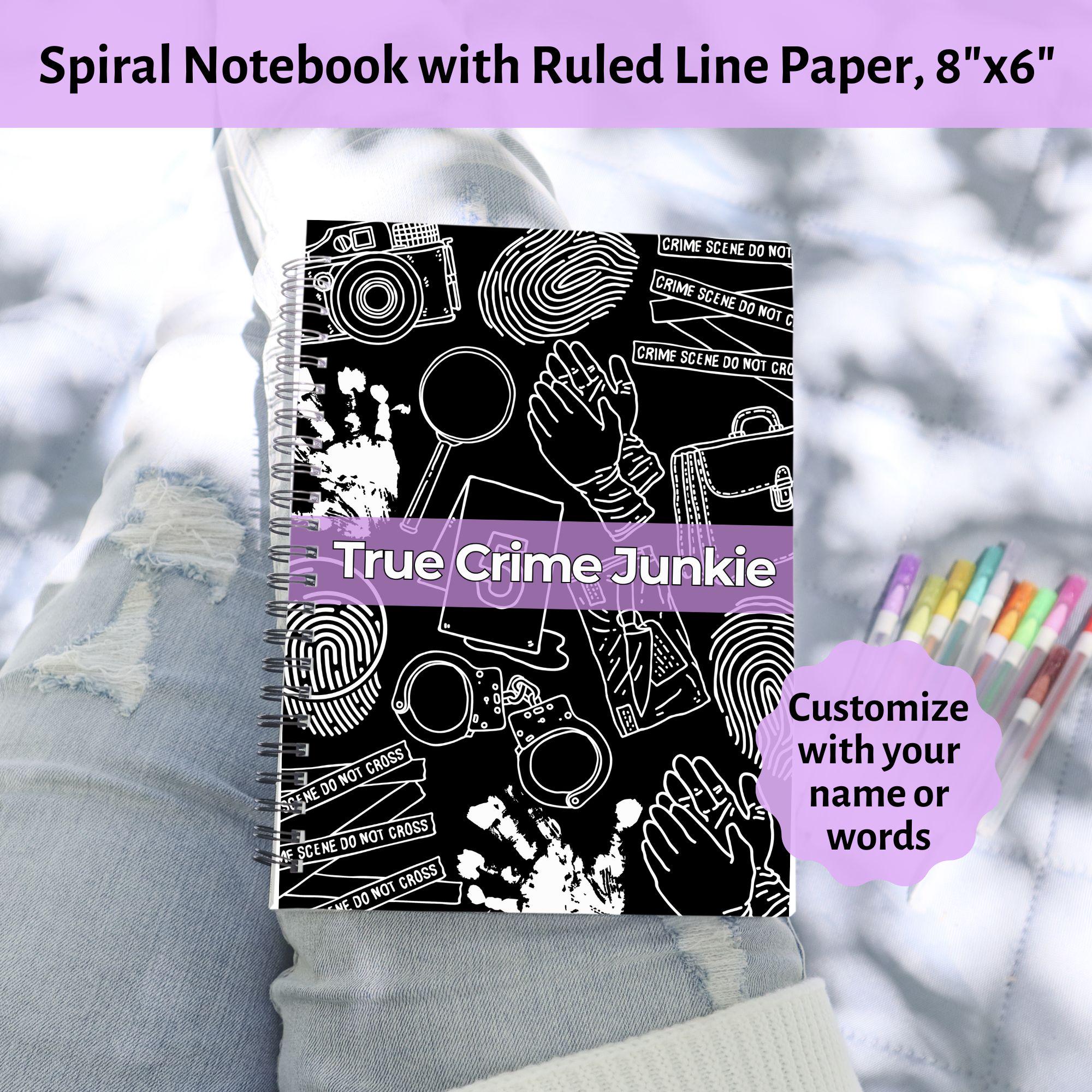 True Crime Notebook Personalized Forensic Science Journal Gift for ...