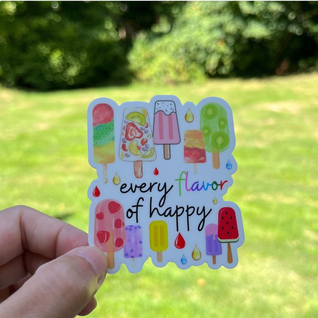 Popsicle Sticker Party Favor Ice Cream Kids Stickers Cute Food Stickers ...