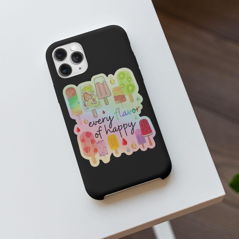 Popsicle Holographic Summer Party Favor Sticker Popsicle Ice Cream Art ...