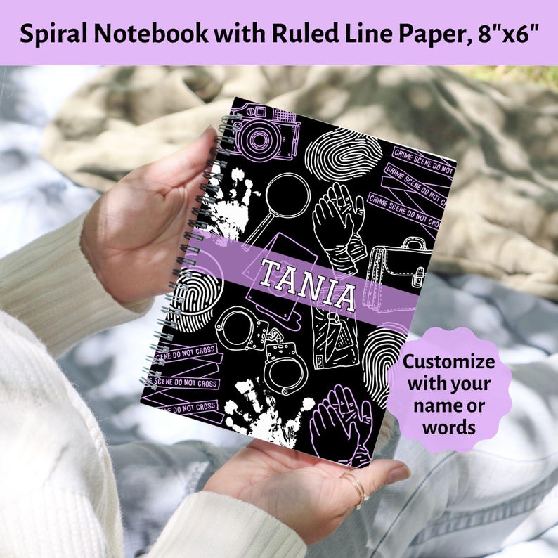 True Crime Notebook Personalized Forensic Science Journal Gift for ...