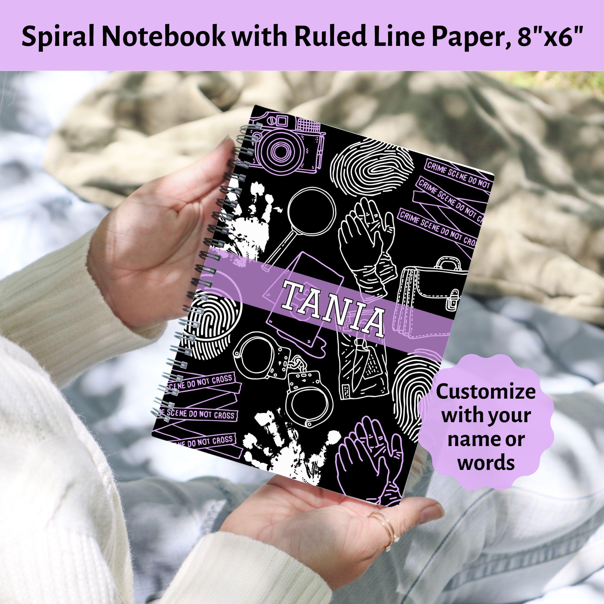 True Crime Notebook Personalized Forensic Science Journal Gift for ...