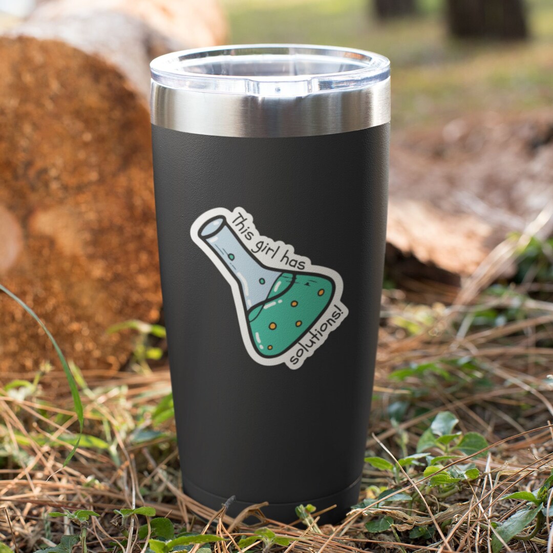 Science Humor Sticker Gift Idea for Women in STEM Funny Chemistry Decal ...