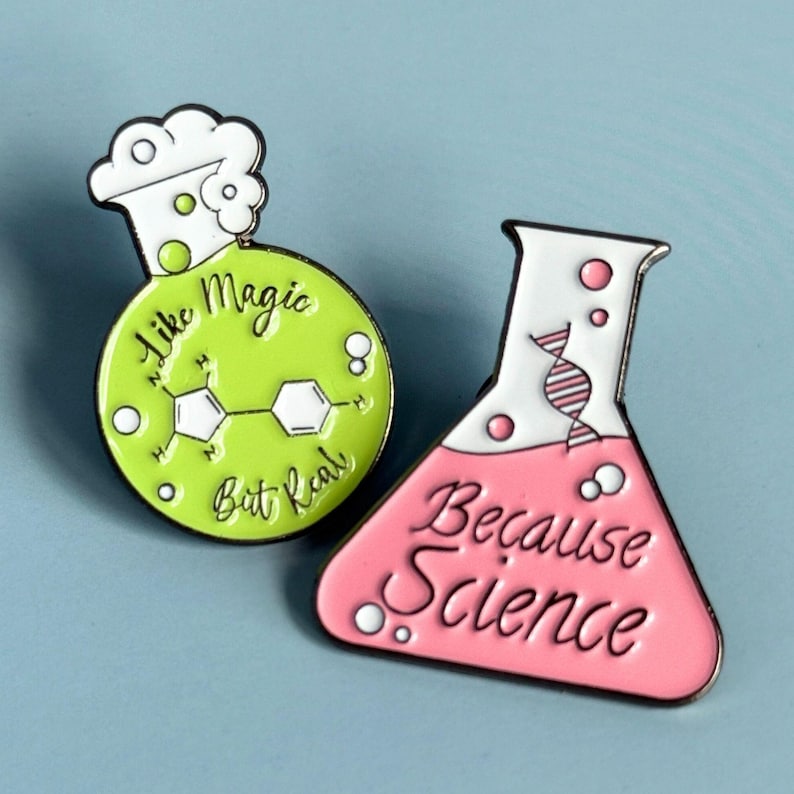 Cute Chemistry Pin Collection Set Laboratory Accessory Gift Idea ...