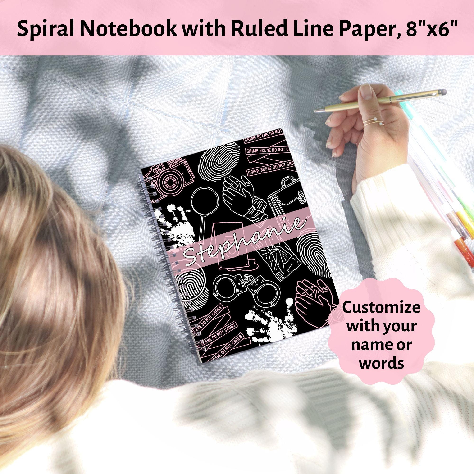 True Crime Notebook Personalized Forensic Science Journal Gift for ...