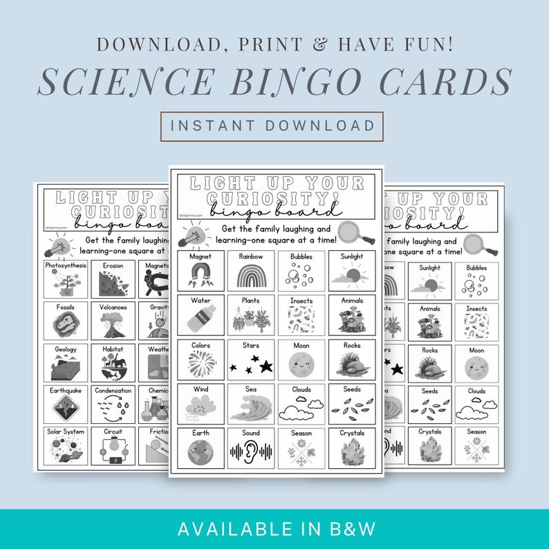 Printable Classroom Activity Teaching Resource Digital Download Science ...