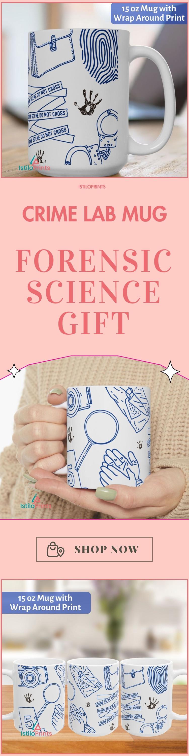 Forensic Science True Crime Mug Crime Scene Investigator Coffee Cup ...
