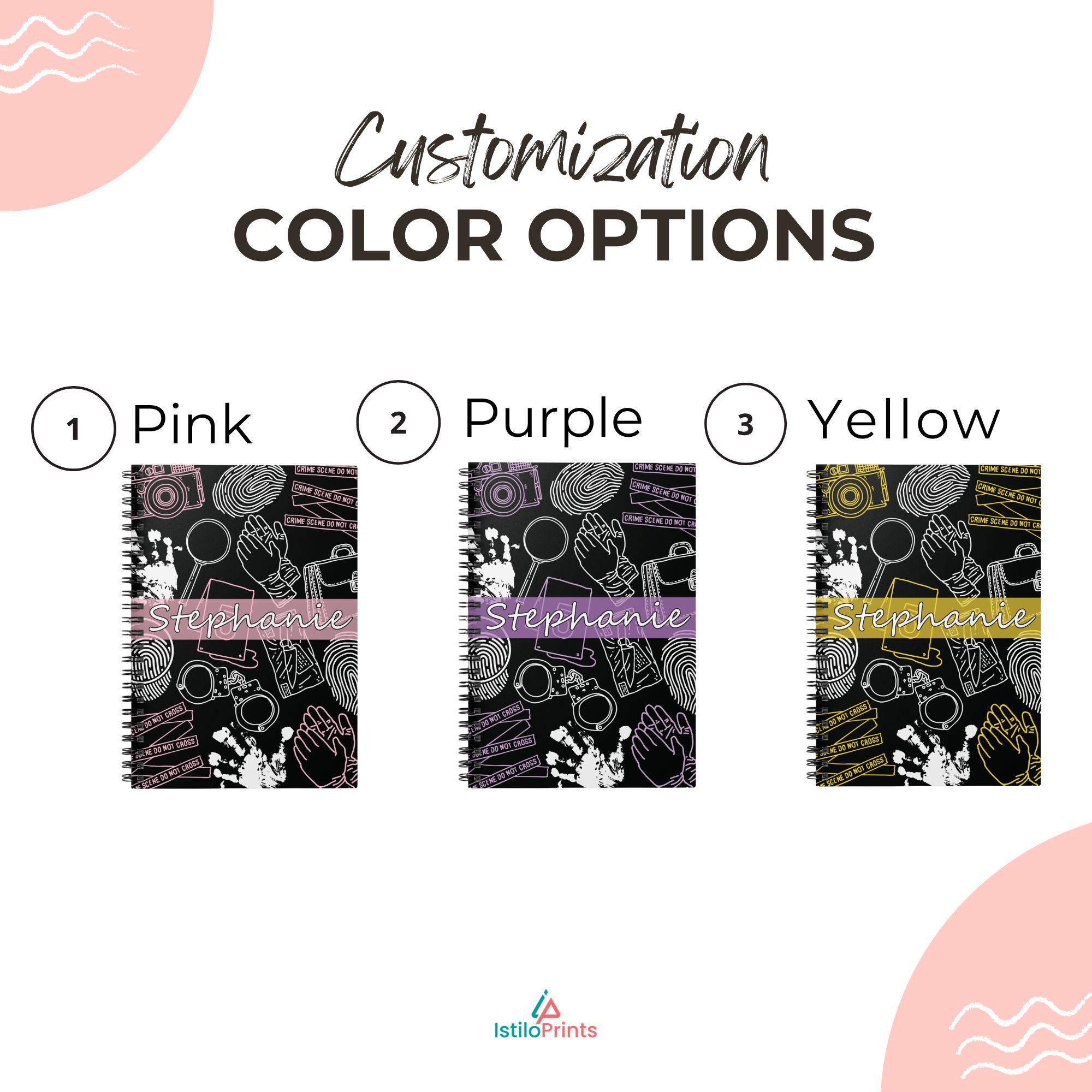 True Crime Notebook Personalized Forensic Science Journal Gift for ...