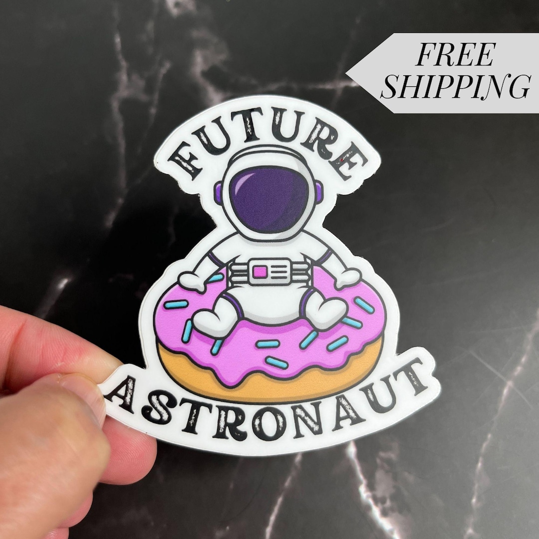 Astronomy Space Lover Donut Sticker Astronaut Science STEM Sticker ...