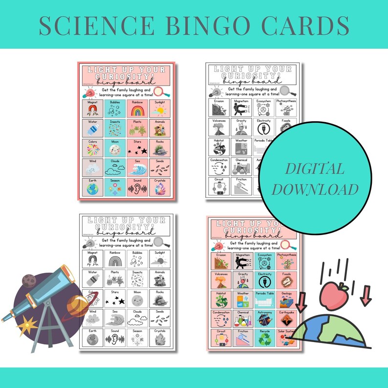Printable Classroom Activity Teaching Resource Digital Download Science ...