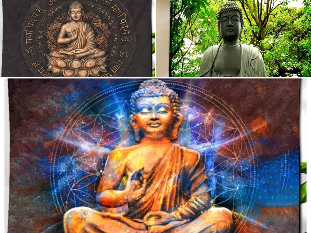 Buddha Tapestry | Buddhism Wall Hanging | Meditation Spiritual Backdrop ...