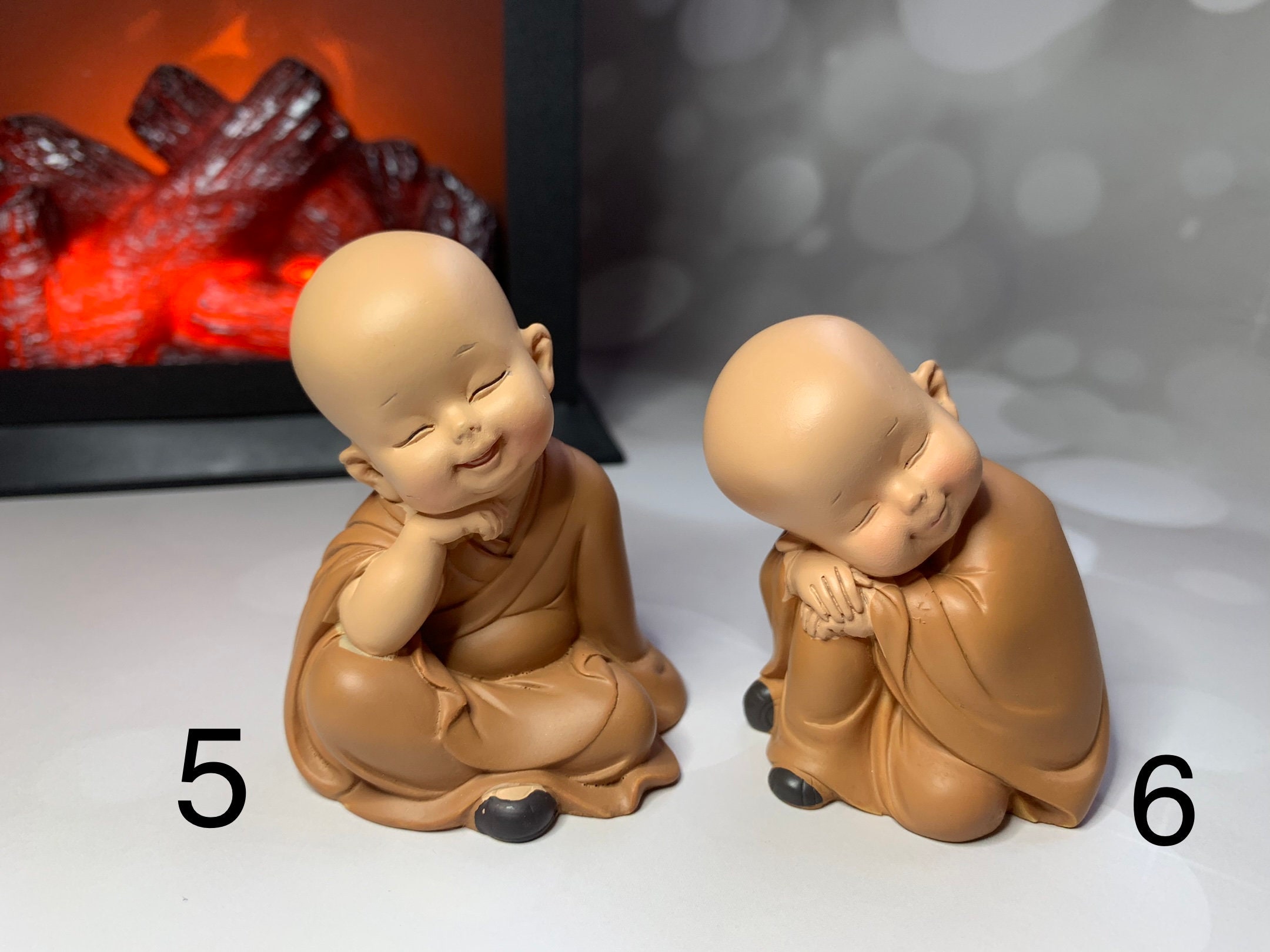 Baby Buddha Statue Little Monk Figure Meditation Yoga | Etsy