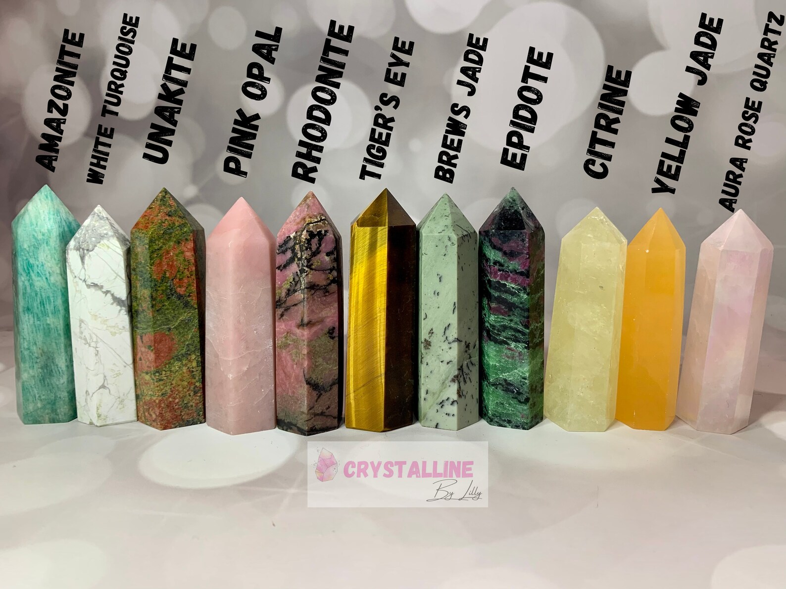 Crystal Tower Gemstone Point Gem Obelisk Natural Stone - Etsy UK