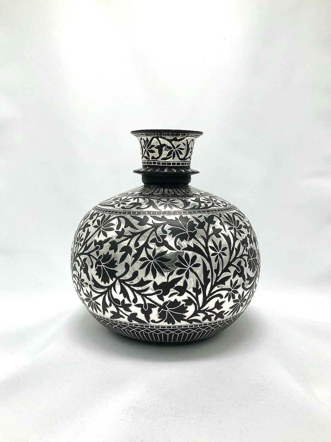 Handmade Persian Vase Curio Home Décor Etched Handicraft Collectable ...