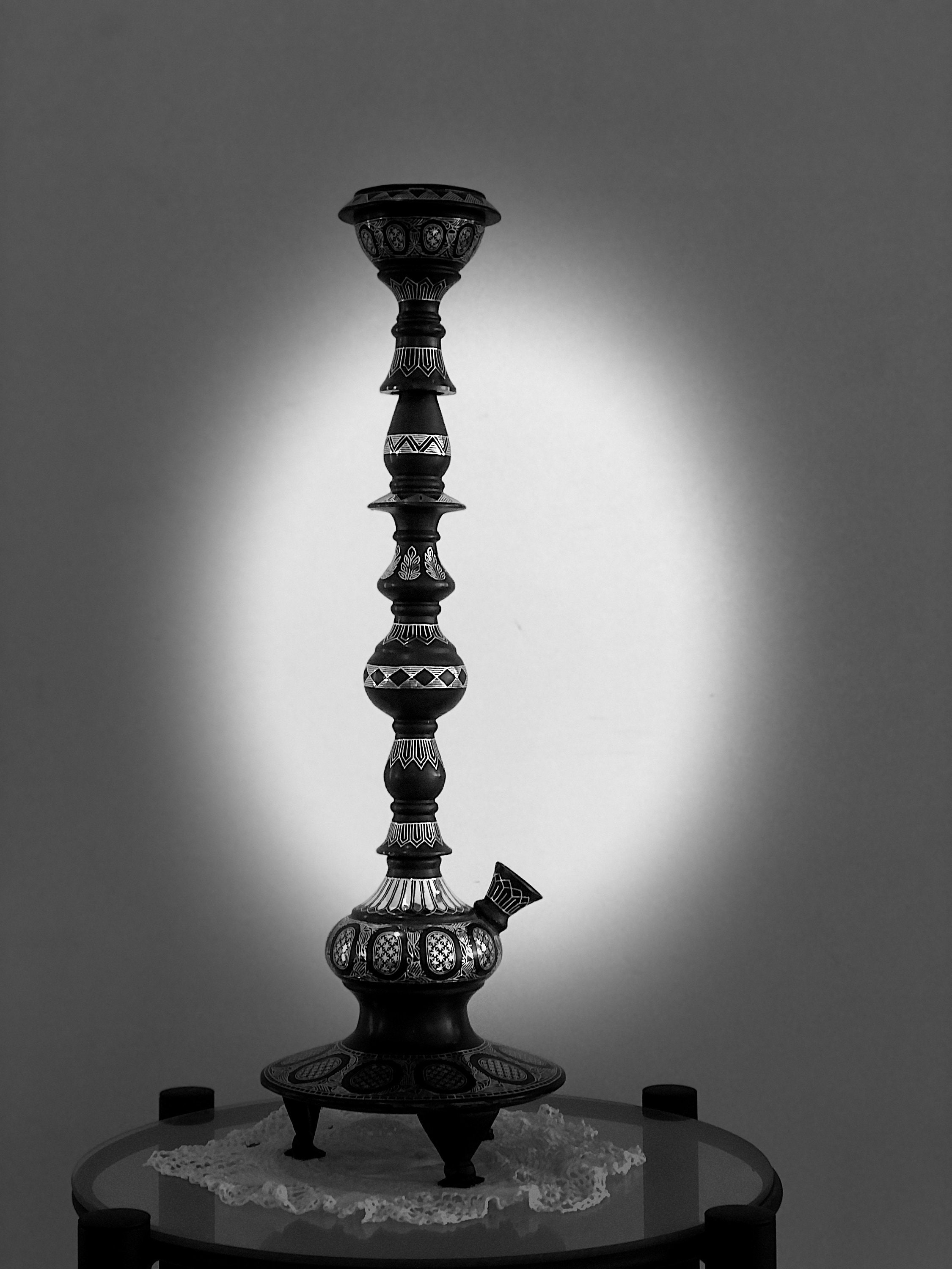 Persian HOOKAH Moroccan SHISHA Vintage Hookah Water Pipe Kalian Narghile Hubble Bubble I Etched ...