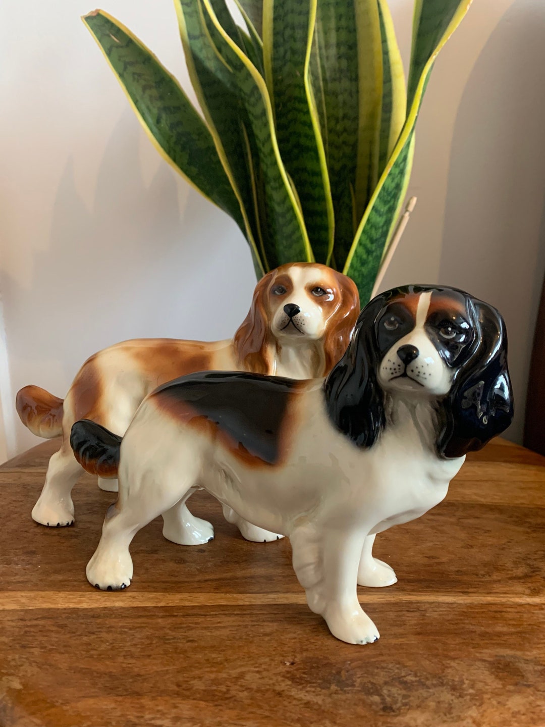 Large Cavalier King Charles Spaniel Clay Ornament Coopercraft Cav Decor ...