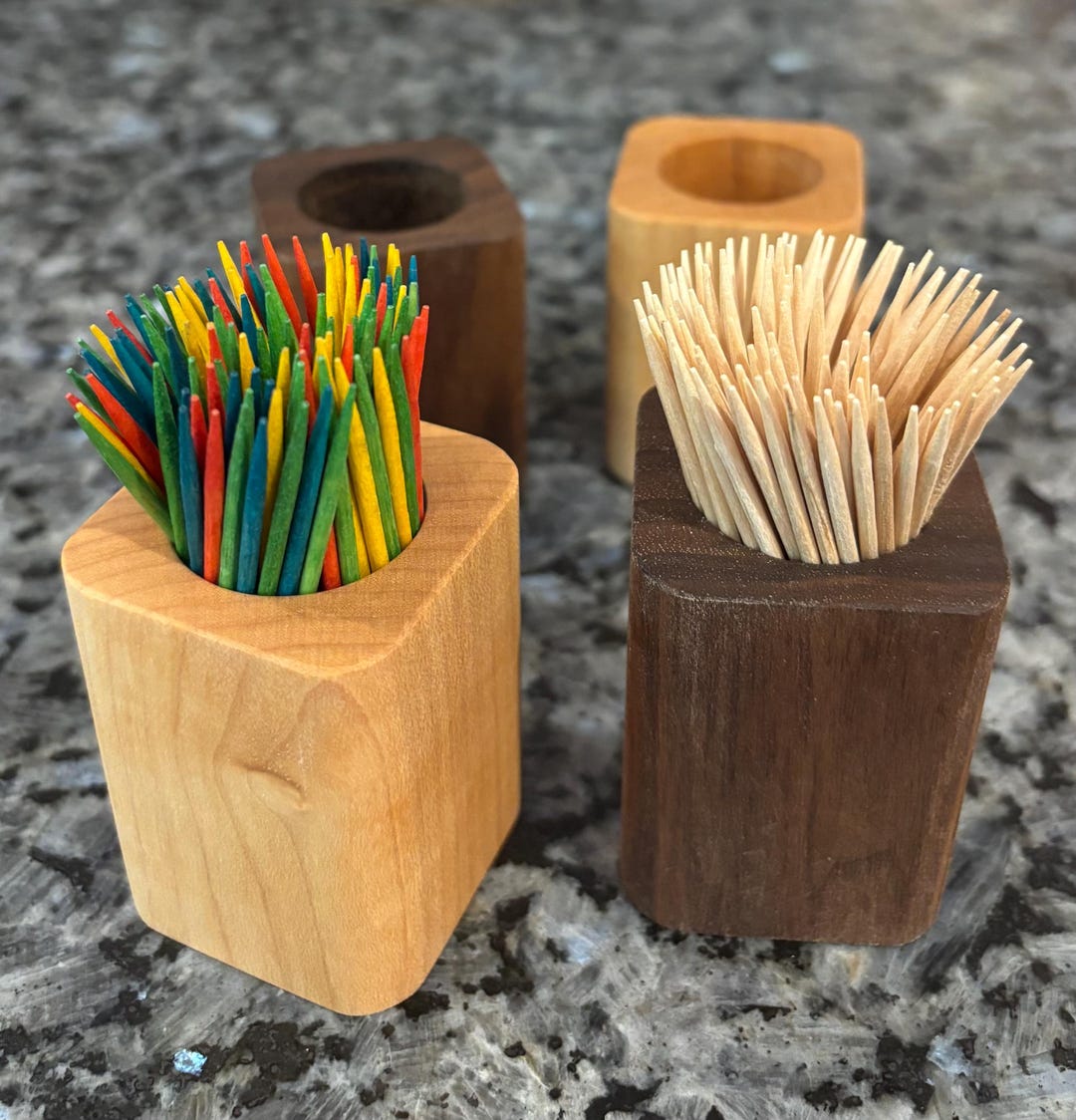 Toothpick Holders | Wood | Black Walnut | Hard Maple - Etsy