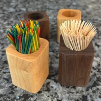 Toothpick Holder - Concrete Toothpick Holder - Kitchen Accessories ...