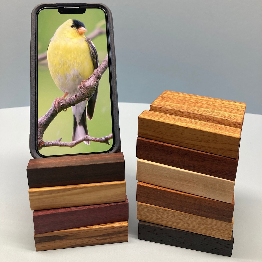 Phone Stands | Exotic Woods | Dual Grooves - Etsy