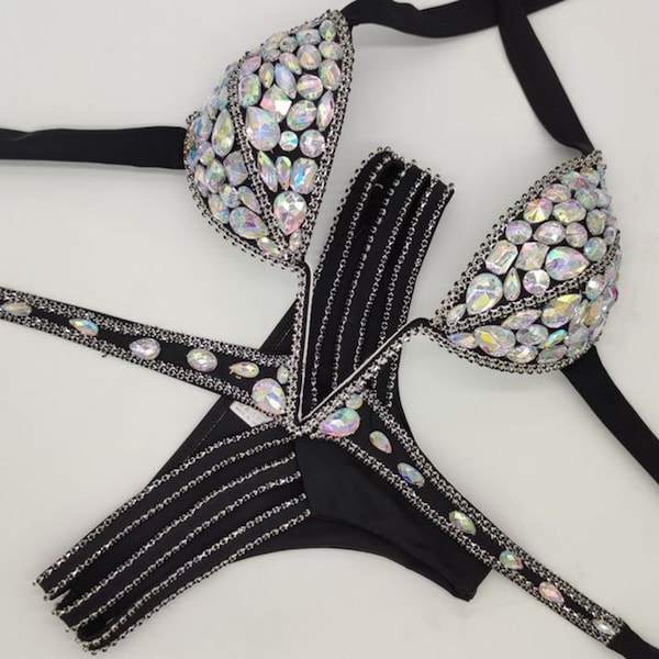 Rhinestone Bikini - Etsy