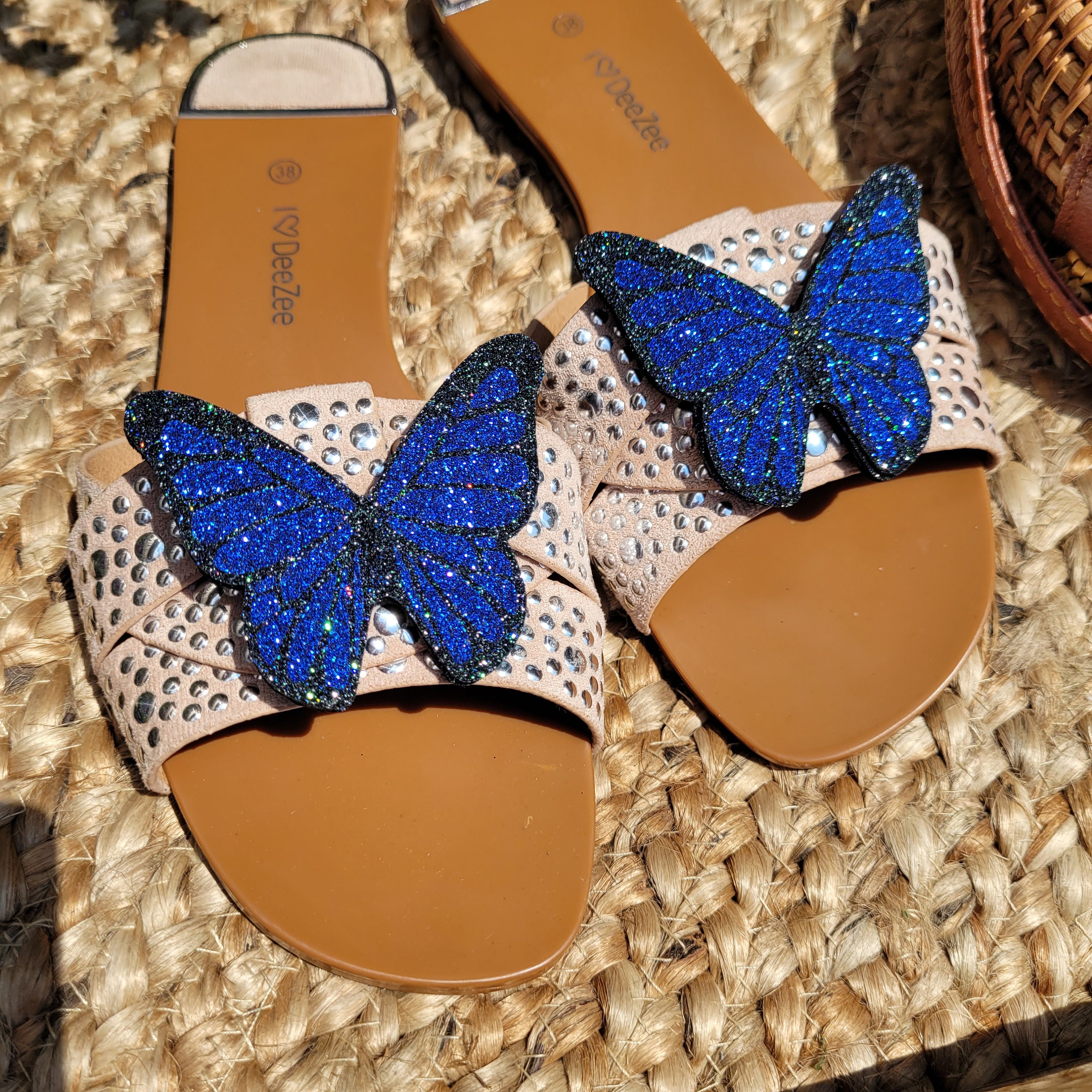 Royal Blue Butterfly Blue Butterflies Shoe Clips Wedding - Etsy Canada