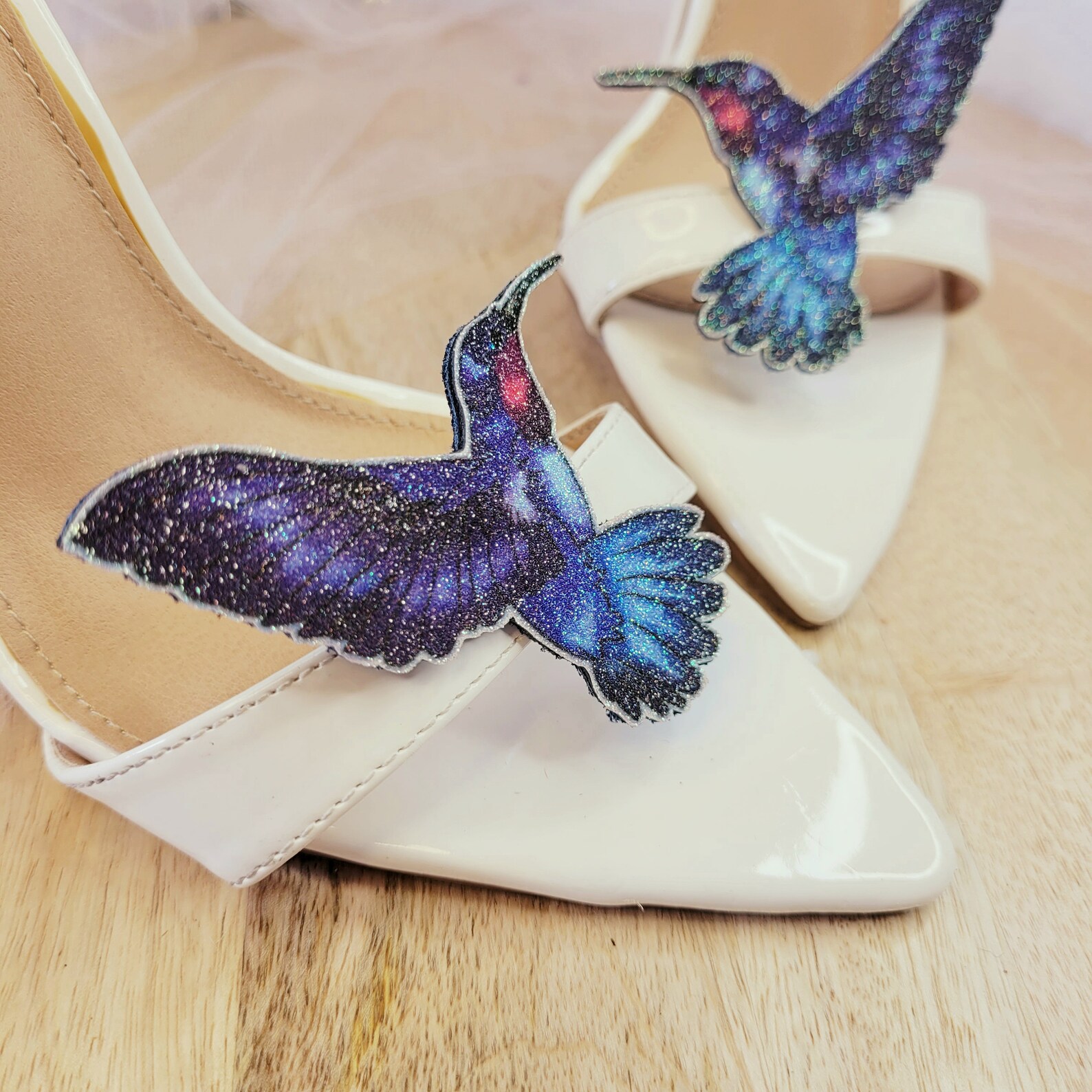 Hummingbird Shoe Clips Glitter Shoe Clips Bird Accessories - Etsy